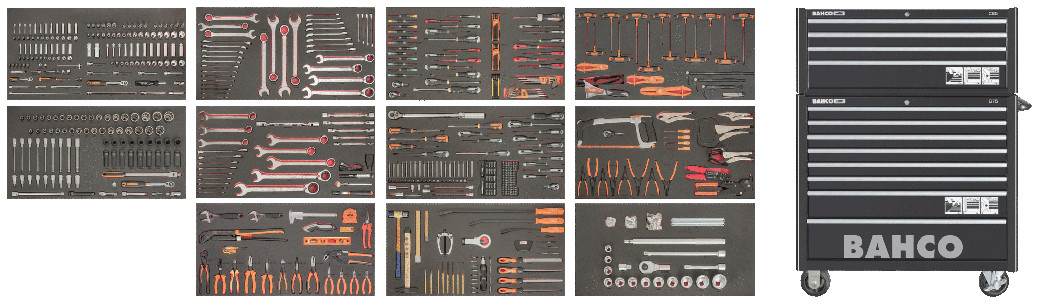 Bahco mobilna radionica sa 758 alata (MONSTER) - Iskra Servis ovlašćen ...